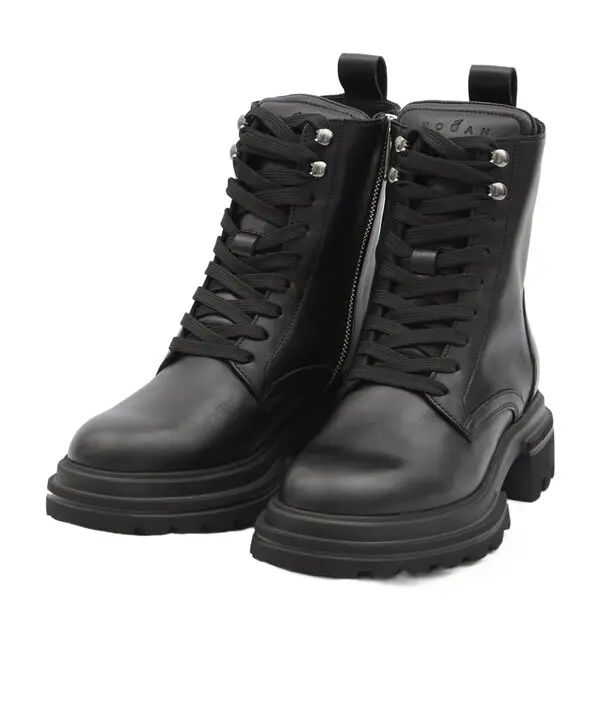 Hogan Chunky-sole Lace-up Ankle Boots