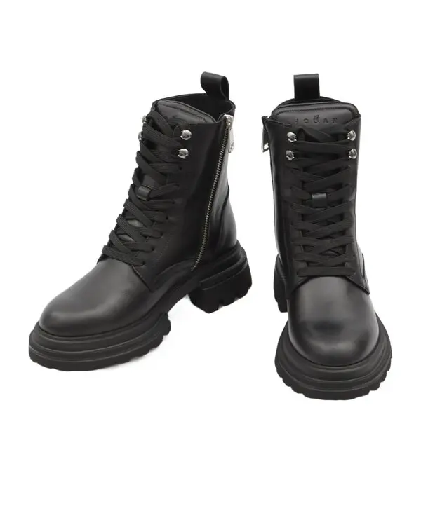 Hogan Chunky-sole Lace-up Ankle Boots