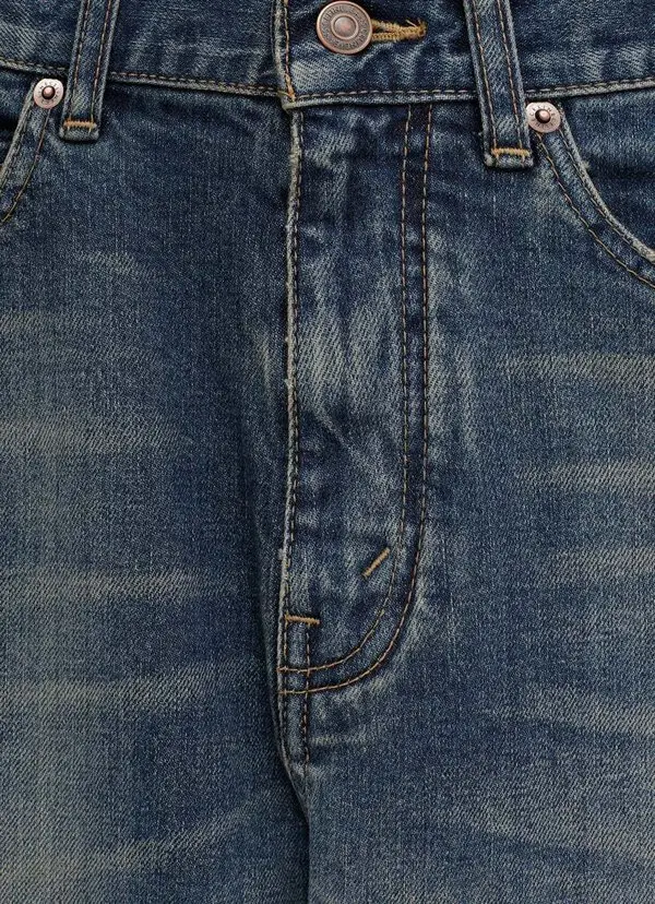 Celine Skinny Jeans In Trail Wash Denim