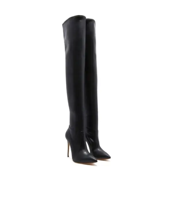 Casadei Julia Over-the-knee Stiletto Boots - Black
