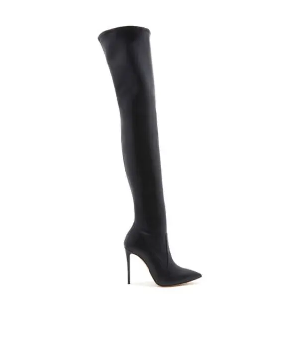 Casadei Julia Over-the-knee Stiletto Boots - Black