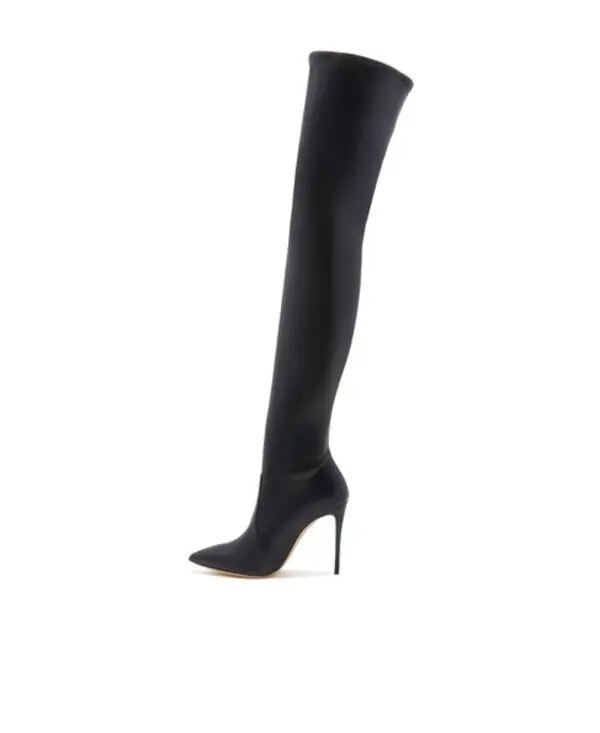Casadei Julia Over-the-knee Stiletto Boots - Black