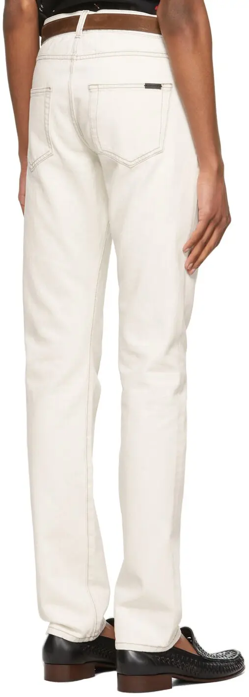 Saint Laurent Mid-rise Slim Cut Jeans