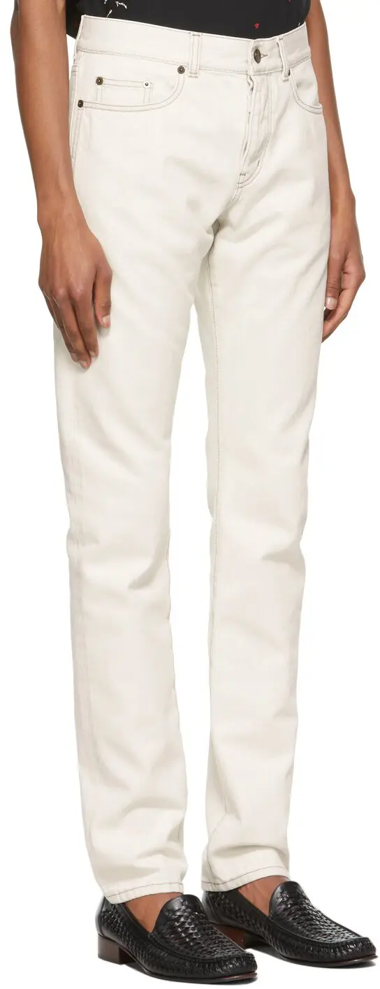 Saint Laurent Mid-rise Slim Cut Jeans