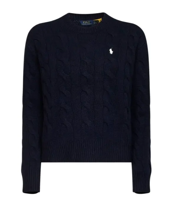 Polo Ralph Lauren Cable-knitted Jumper With Embroidered Logo