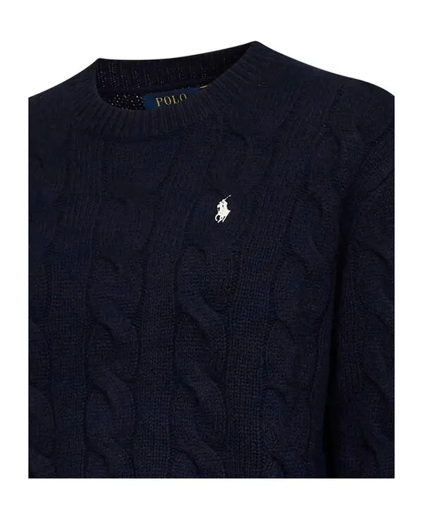 Polo Ralph Lauren Cable-knitted Jumper With Embroidered Logo