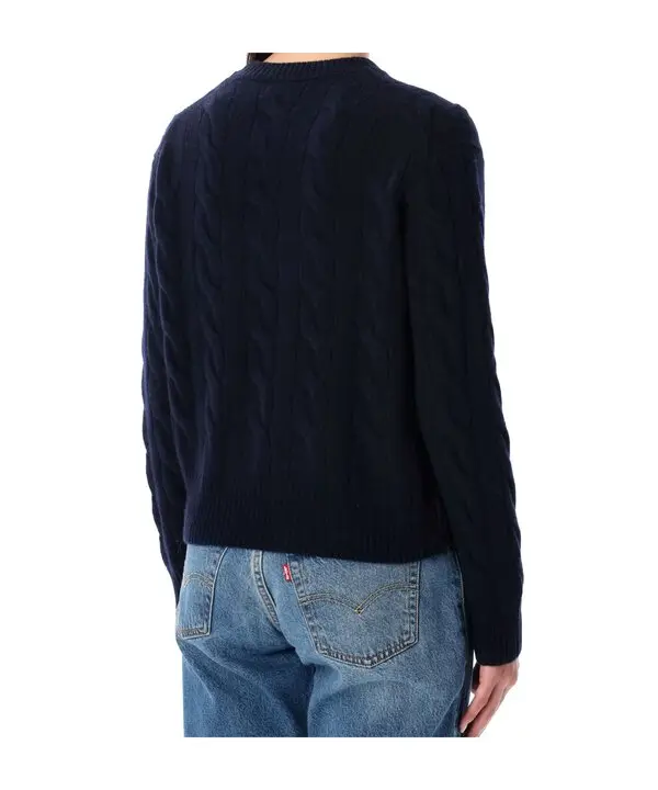 Polo Ralph Lauren Cable-knitted Jumper With Embroidered Logo