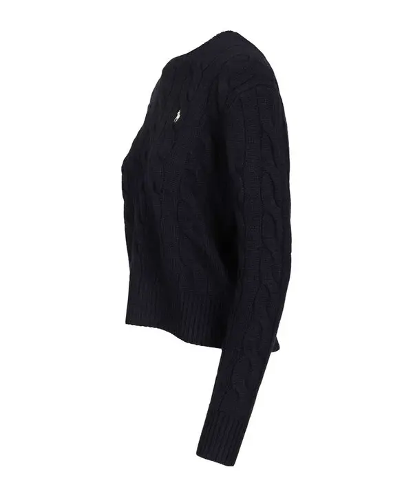 Polo Ralph Lauren Cable-knitted Jumper With Embroidered Logo