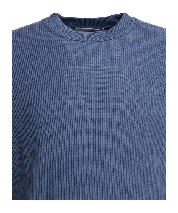 Stone Island Ribbed Patch Sweater - Blue