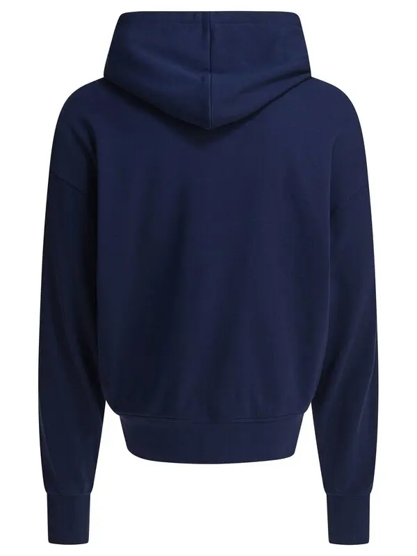Alexander McQueen Logo Embroidered Zip-up Hoodie