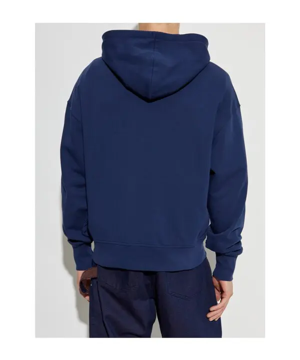 Alexander McQueen Logo Embroidered Zip-up Hoodie