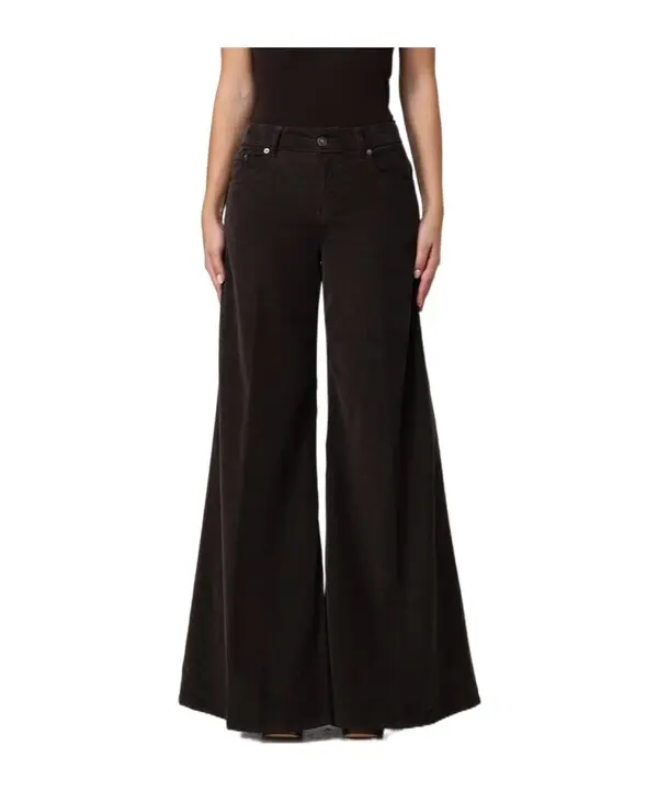 DONDUP Marlene Wide-leg Corduroy Trousers - Black