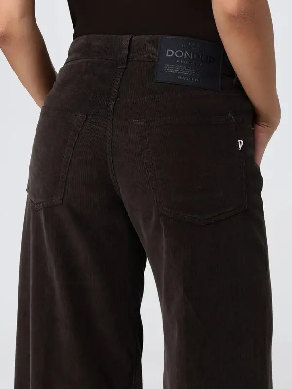 DONDUP Marlene Wide-leg Corduroy Trousers - Black