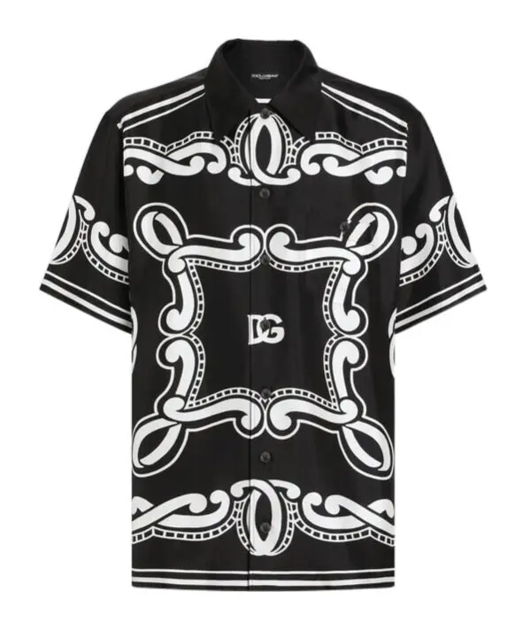 Dolce & Gabbana Dolce Gabbana Bandanna Printed Short-sleeved Shirt