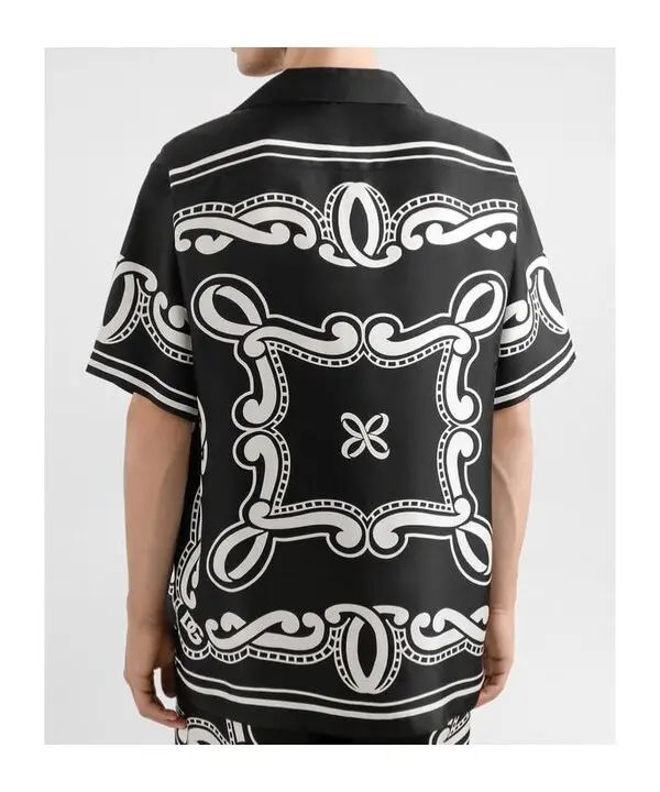 Dolce & Gabbana Dolce Gabbana Bandanna Printed Short-sleeved Shirt