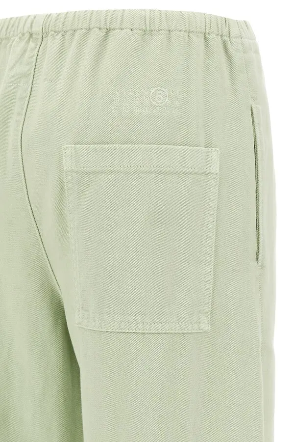 MAISON MARGIELA Drawstring Wide-leg Pants - Green