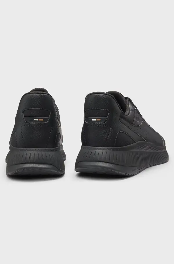 Hugo Boss Boss Monogram Jacquard Sneakers - Black