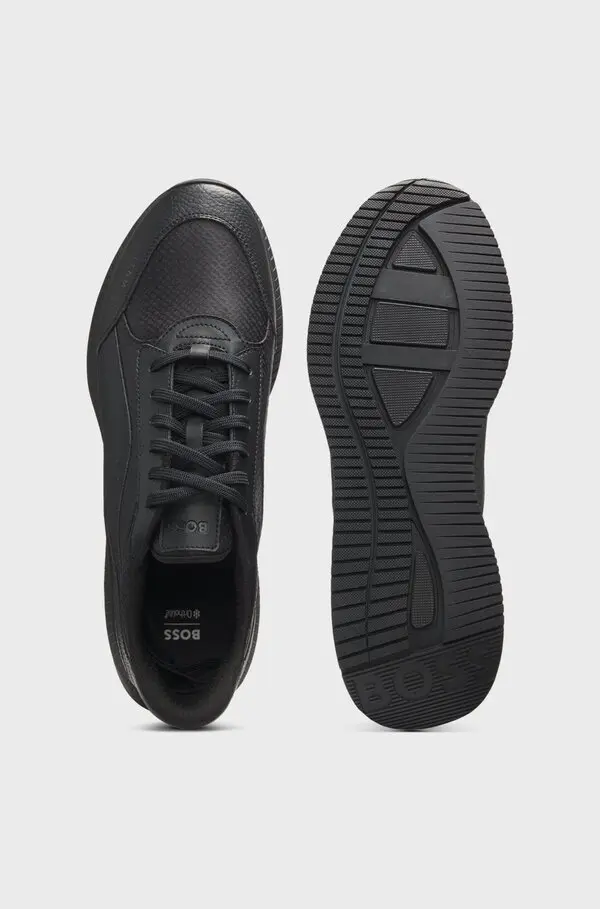 Hugo Boss Boss Monogram Jacquard Sneakers - Black
