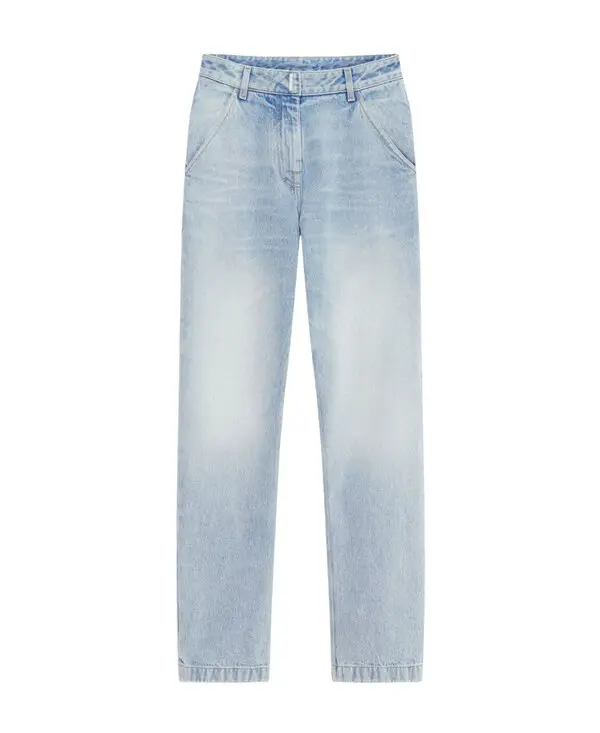 Givenchy Oversized Boyfriend Jeans In Light Wash Denim - Light Blue