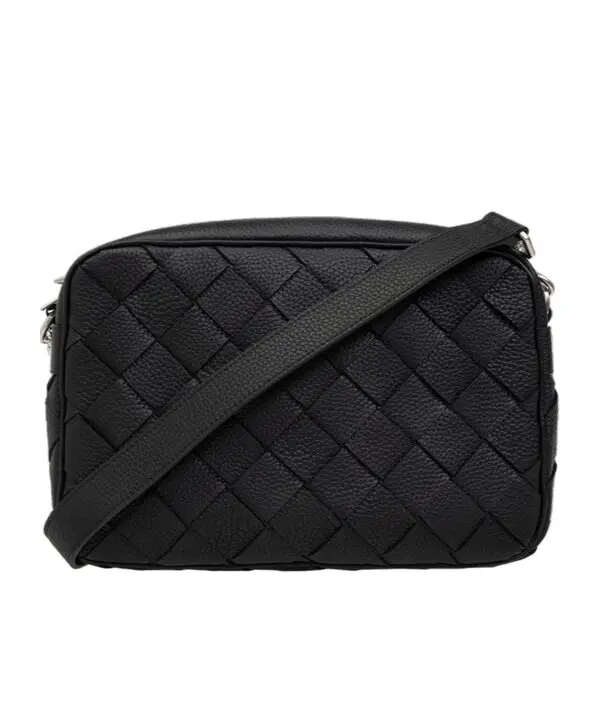 Bottega Veneta Intrecciato Medium Shoulder Bag - Black