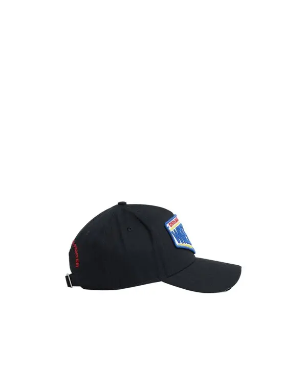 Dsquared2 Logo Patch Baseball Cap - Black