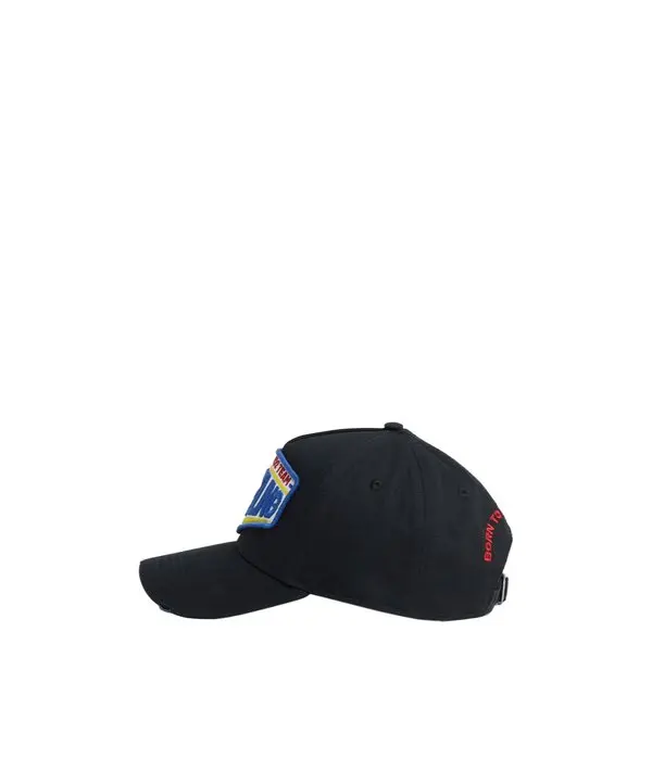 Dsquared2 Logo Patch Baseball Cap - Black