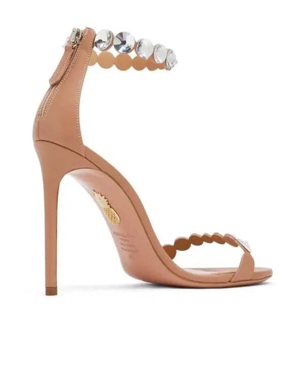 AQUAZZURA Maxi Tequila Embellished Stiletto Sandals - Multicolor