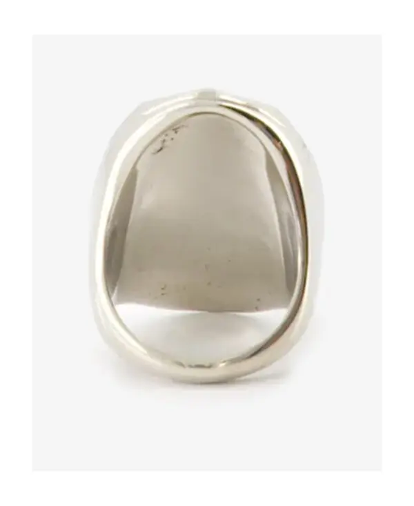 Alexander McQueen Logo Engraved Signet Ring