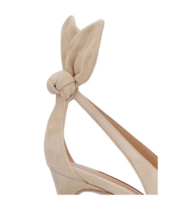 AQUAZZURA Deneuve Bow Tie Pumps - Nude