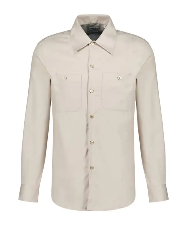 Brunello Cucinelli Collared Long-sleeve Shirt - Light Beige