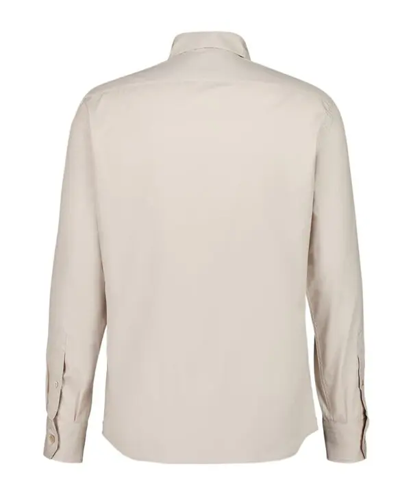 Brunello Cucinelli Collared Long-sleeve Shirt - Light Beige