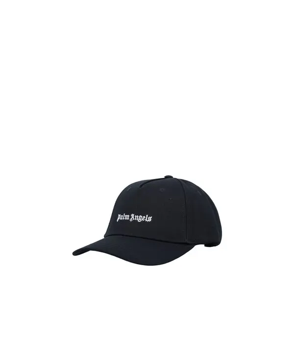 Palm Angels Logo Embroidered Baseball Cap - Black