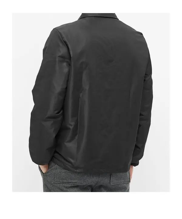 Maison Kitsuné Long Sleeve Casual Jacket With Fox Motif - Black