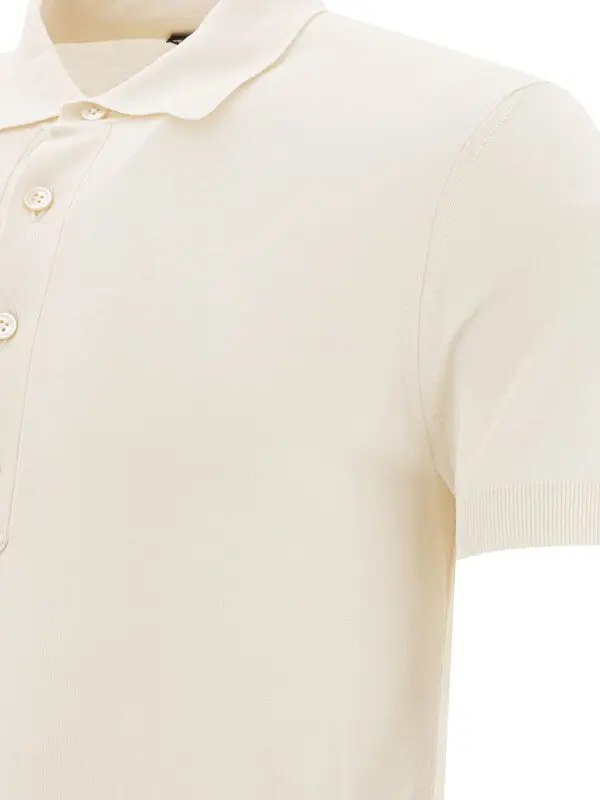 TOM FORD Short-sleeved Knitted Polo Shirt