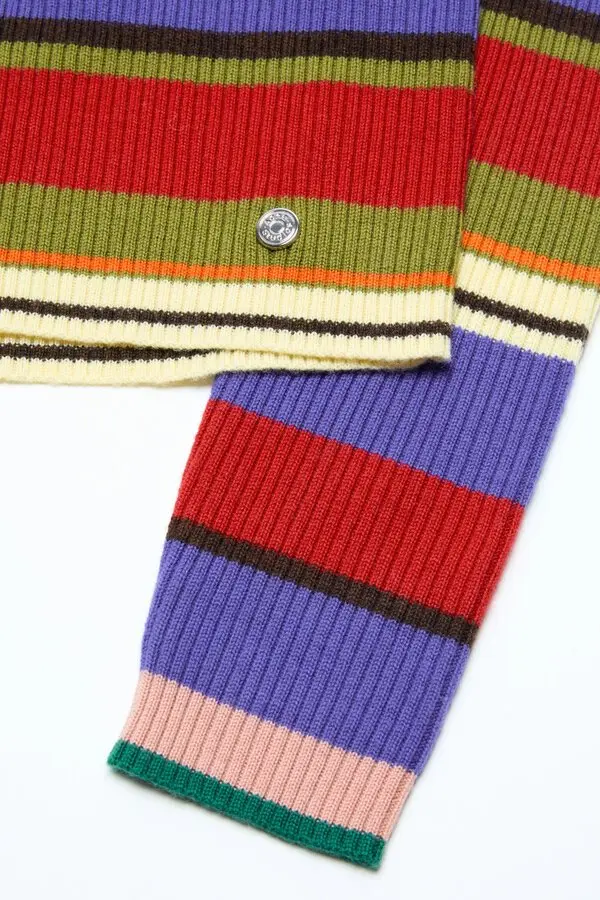 Acne Studios Striped Pattern Turtleneck Sweater - Multi-color