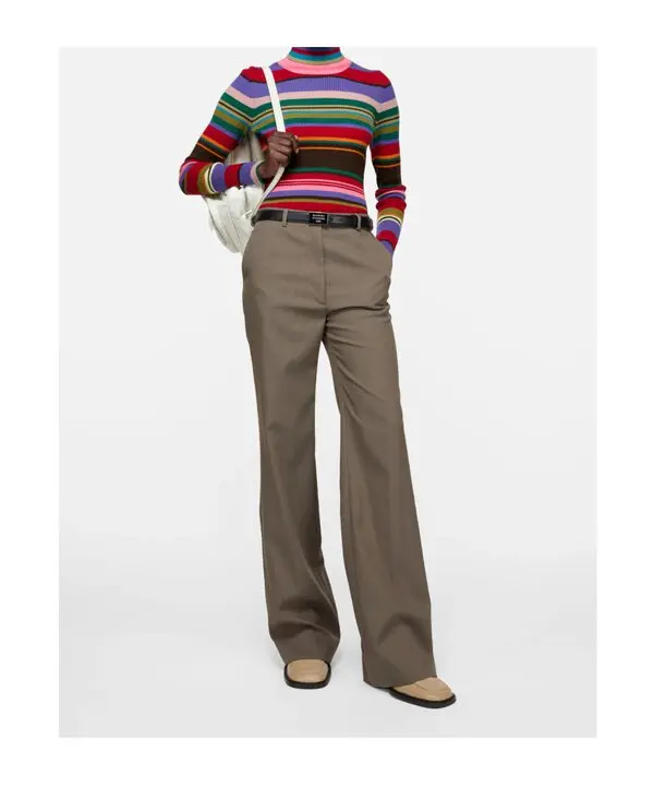 Acne Studios Striped Pattern Turtleneck Sweater - Multi-color