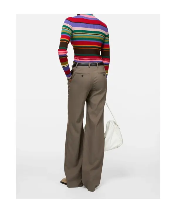 Acne Studios Striped Pattern Turtleneck Sweater - Multi-color
