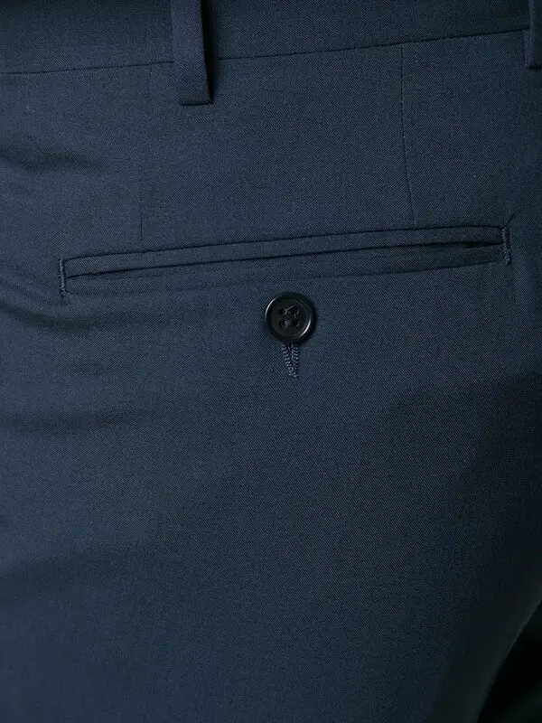 Canali Tailored Slacks With Button Placket