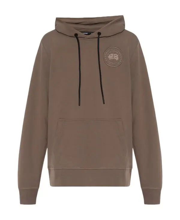 Canada Goose Embroidered Logo Cotton Hoodie