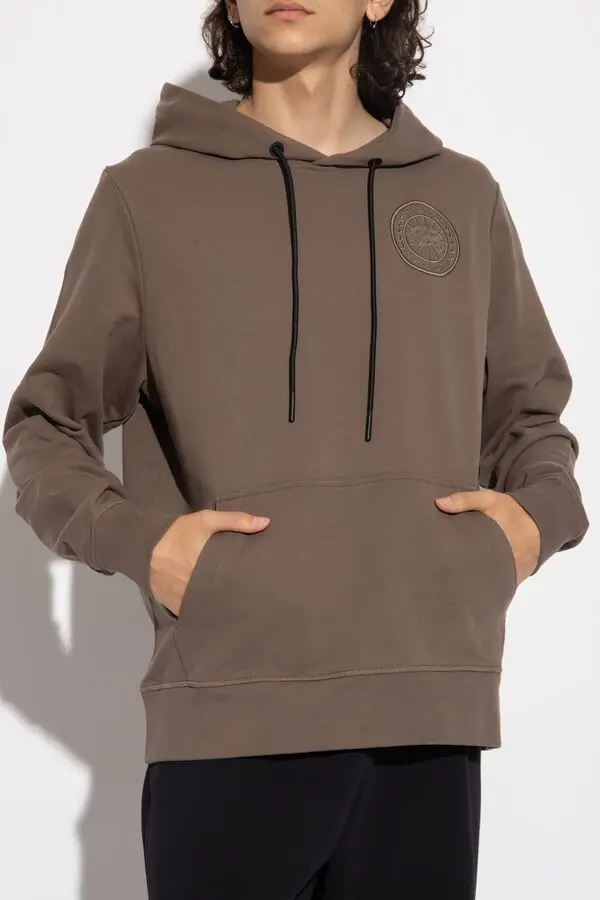 Canada Goose Embroidered Logo Cotton Hoodie
