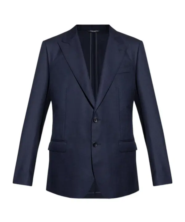 Dolce & Gabbana Two-button Wool Blazer - Navy Blue