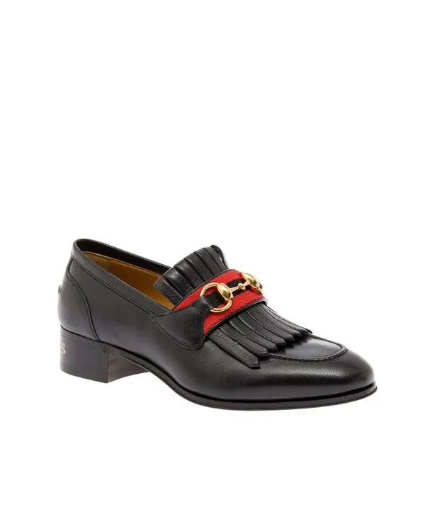 Gucci Horsebit-detail Leather Loafers