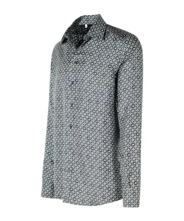 Dolce & Gabbana Dolce Gabbana Patterned Curved Hem Shirt