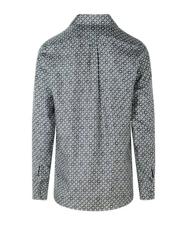 Dolce & Gabbana Dolce Gabbana Patterned Curved Hem Shirt