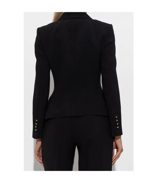Dolce & Gabbana Double-breasted Blazer With Notched Lapel - Black