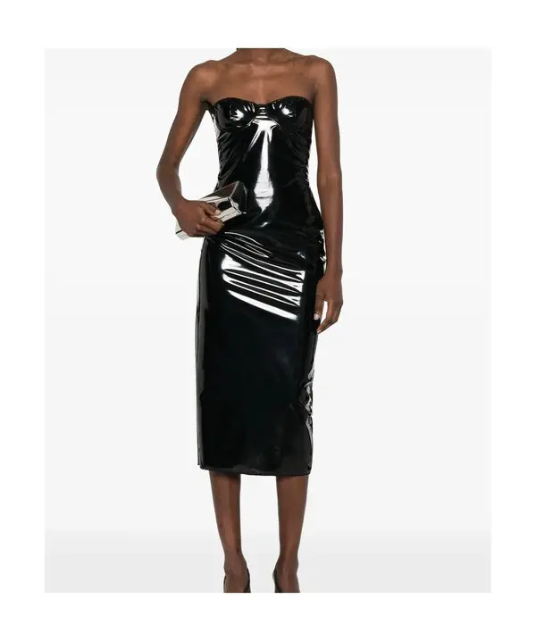 Oseree Strapless Midi Dress