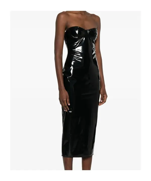 Oseree Strapless Midi Dress