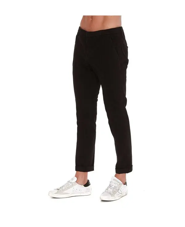 DONDUP Low-rise Trousers With Turn-up Hem