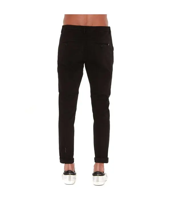 DONDUP Low-rise Trousers With Turn-up Hem