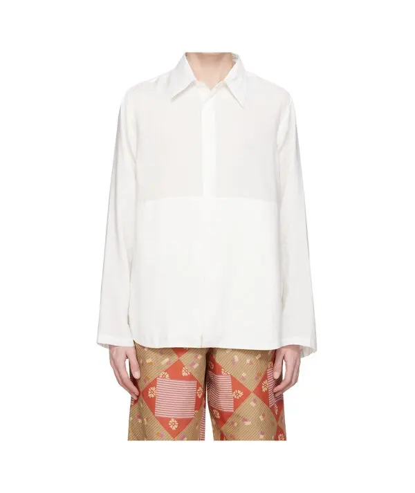 RANRA Crinkled-finish Shirt